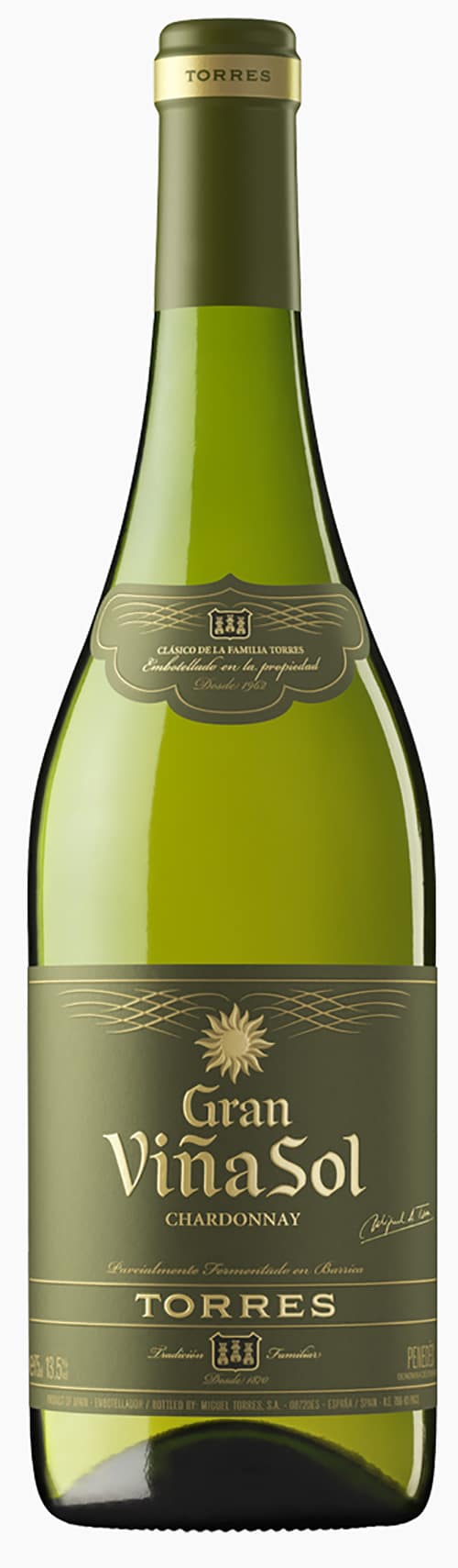 Torres Gran Viña Sol Chardonnay 2023, 75 cl - Vinguiden.com